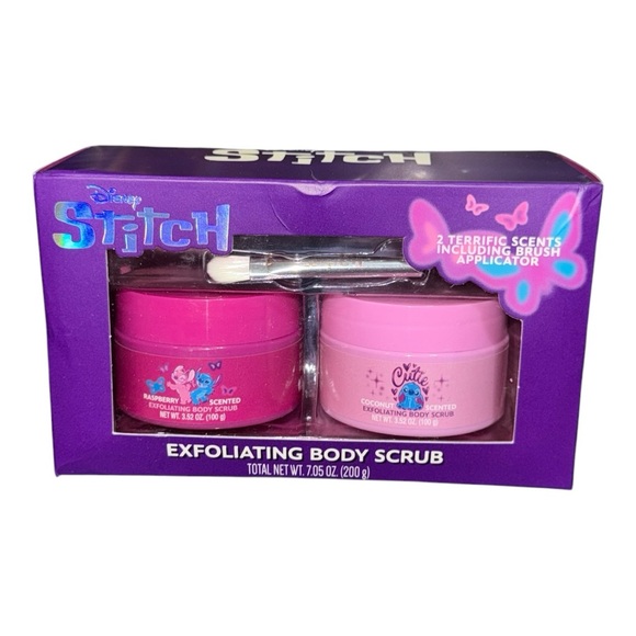 Disney | Bath & Body | Disney Stitch Nwt Exfoliating Body Scrub Set ...
